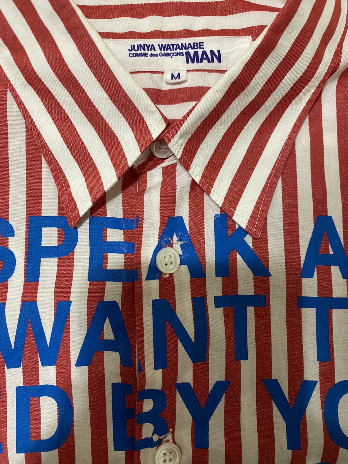 Comme des Garcons Junya Watanabe SS02 Poem Shirt | Grailed