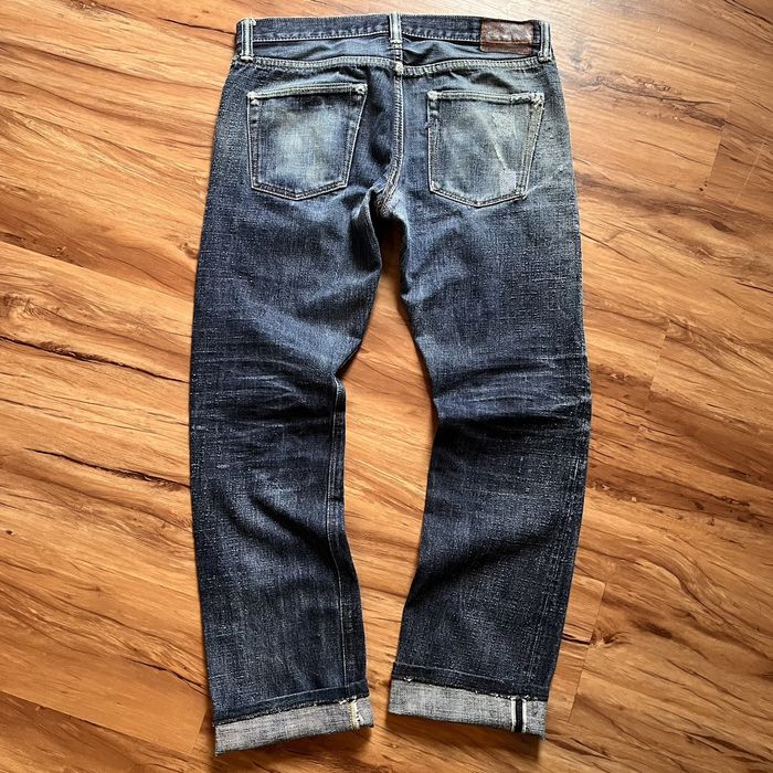 Japanese Brand PURE BLUE JAPAN SELVEDGE ARCHIVE SLIM EMO FADED DENIM ...