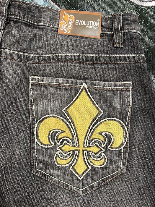 Vintage Black Evolution In Design Jorts | Grailed