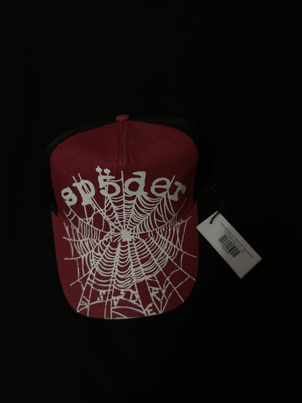 Spider Worldwide Sp5der Denim OG Web V2 Trucker ‘Red’ | Grailed