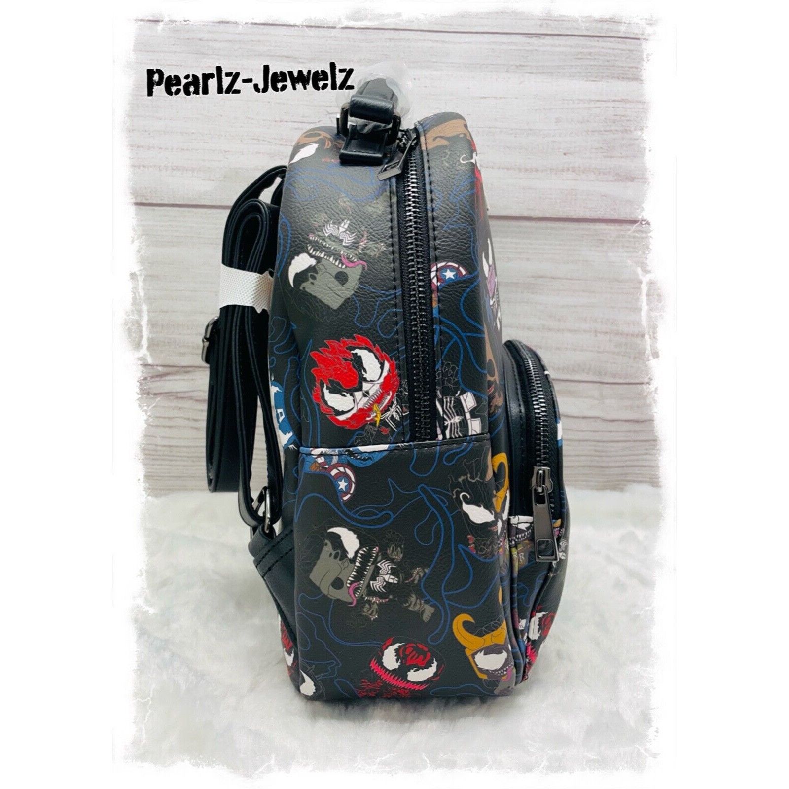 Disney Loungefly Marvel Venom Chibi Characters Allover Print AOP Mi ...