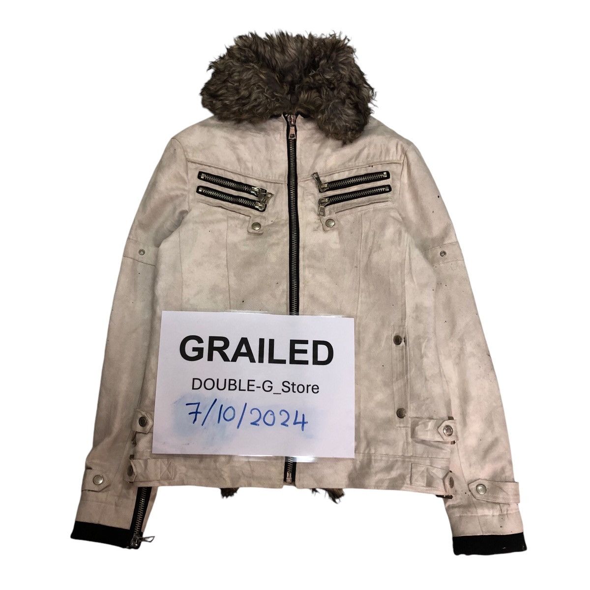 Japanese Brand 📌Biker Jacket Mink Fur Shearling Bondage Roushatte Garments | Grailed