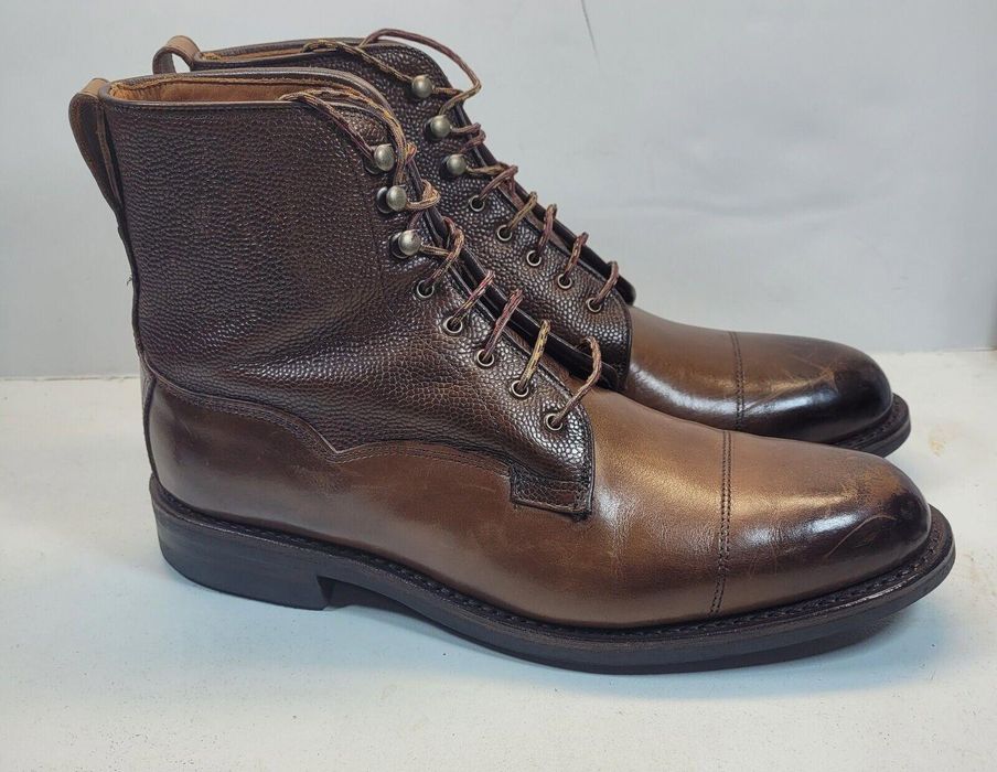 Allen Edmonds Rare Allen Edmonds Brown Leather Cap-toe boots Dainite ...