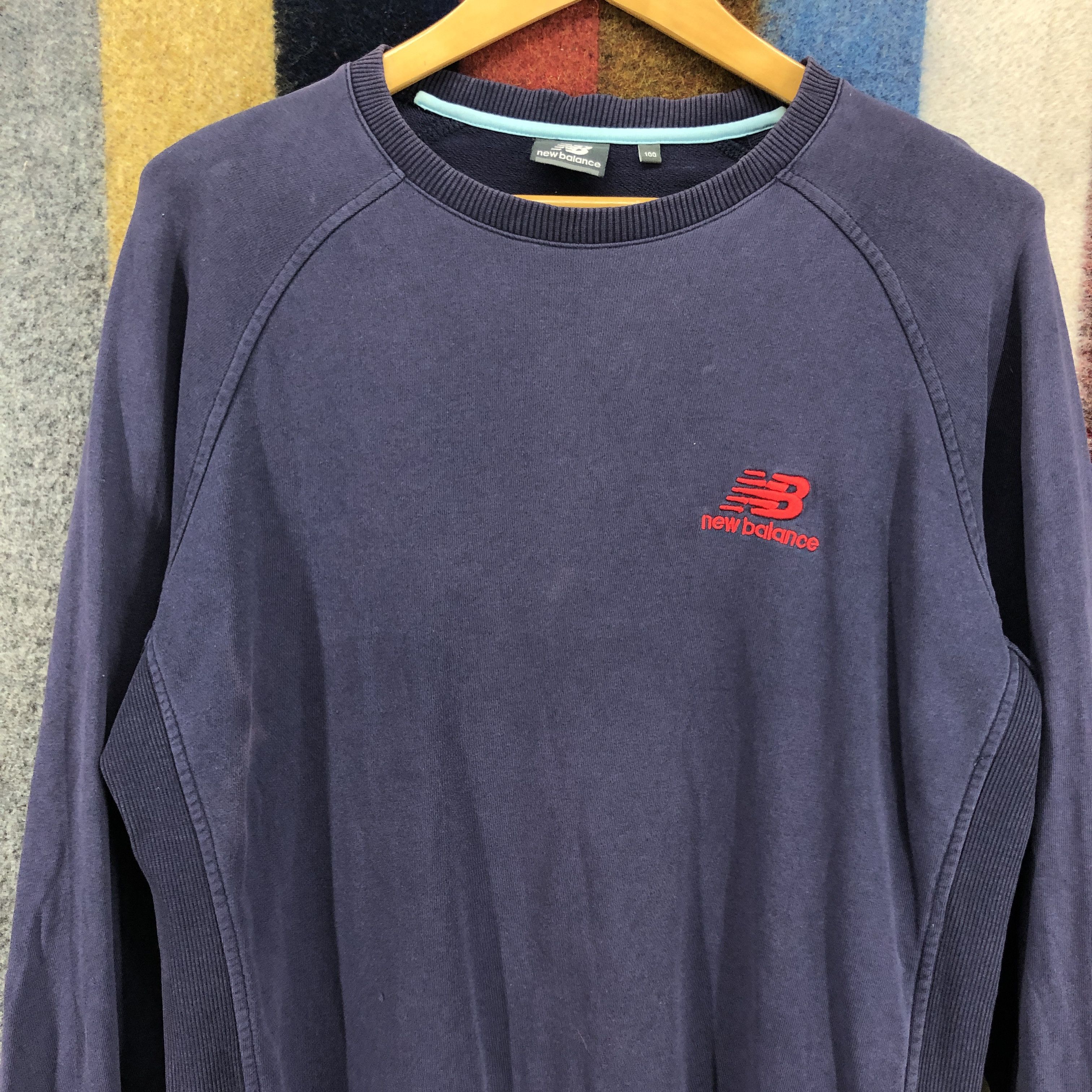 New Balance NEW BALANCE Crew Neck Distress Sweatshirt #0686/AD | Grailed