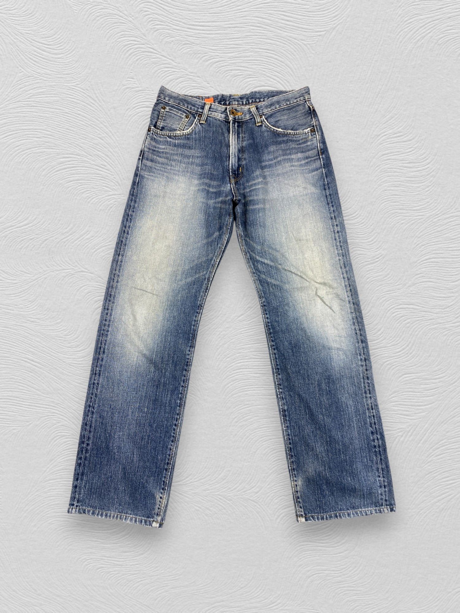 Edwin × Japanese Brand × Kapital EDWIN 505ZX SELVEDGE DISTRESSED DENIM ...