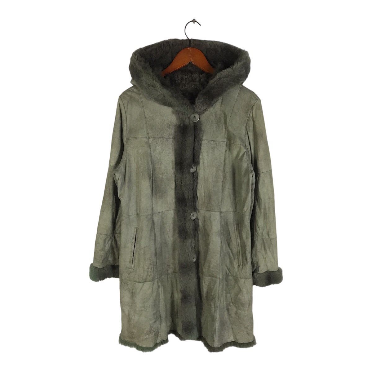 Mink Fur Coat × Raccoon Fur Sash × Sheepskin Coat Vintage Real Rabbit ...