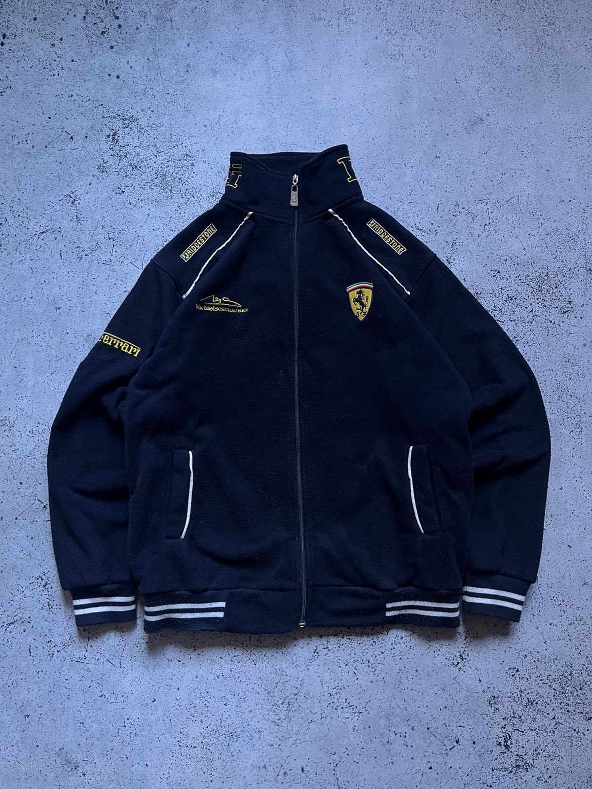 Ferrari × Formula 1 × Vintage Vintage Ferrari Fleece Jacket Michael ...