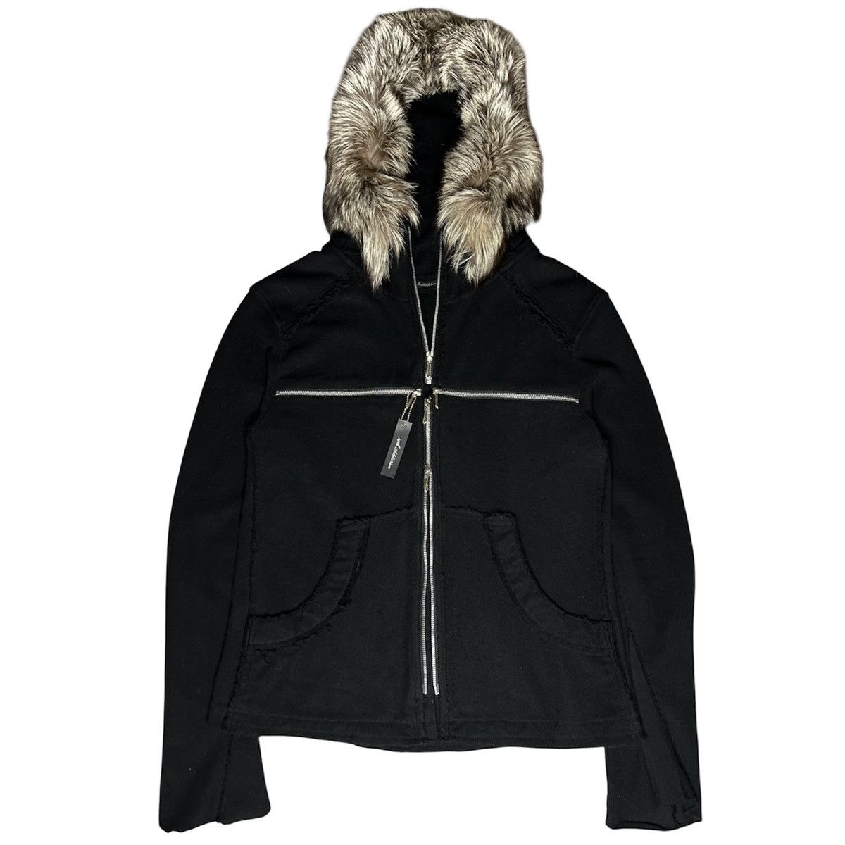 14th Addiction 14th Addiction Fox Fur Custom French Terry Cross Zip ...