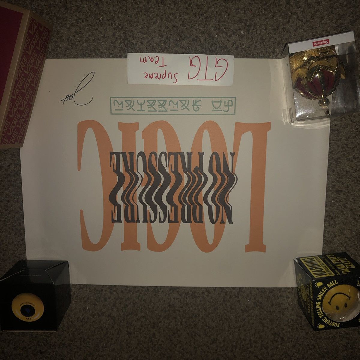 Logic Logic No Pressure Signed Poster (Alternate) | Grailed