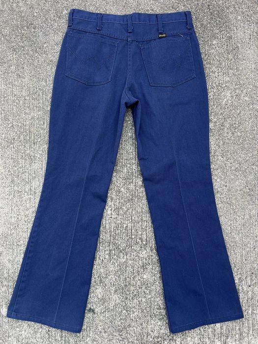 Vintage Vintage 60s Wrangler Navy Blue Flare Pant | Grailed