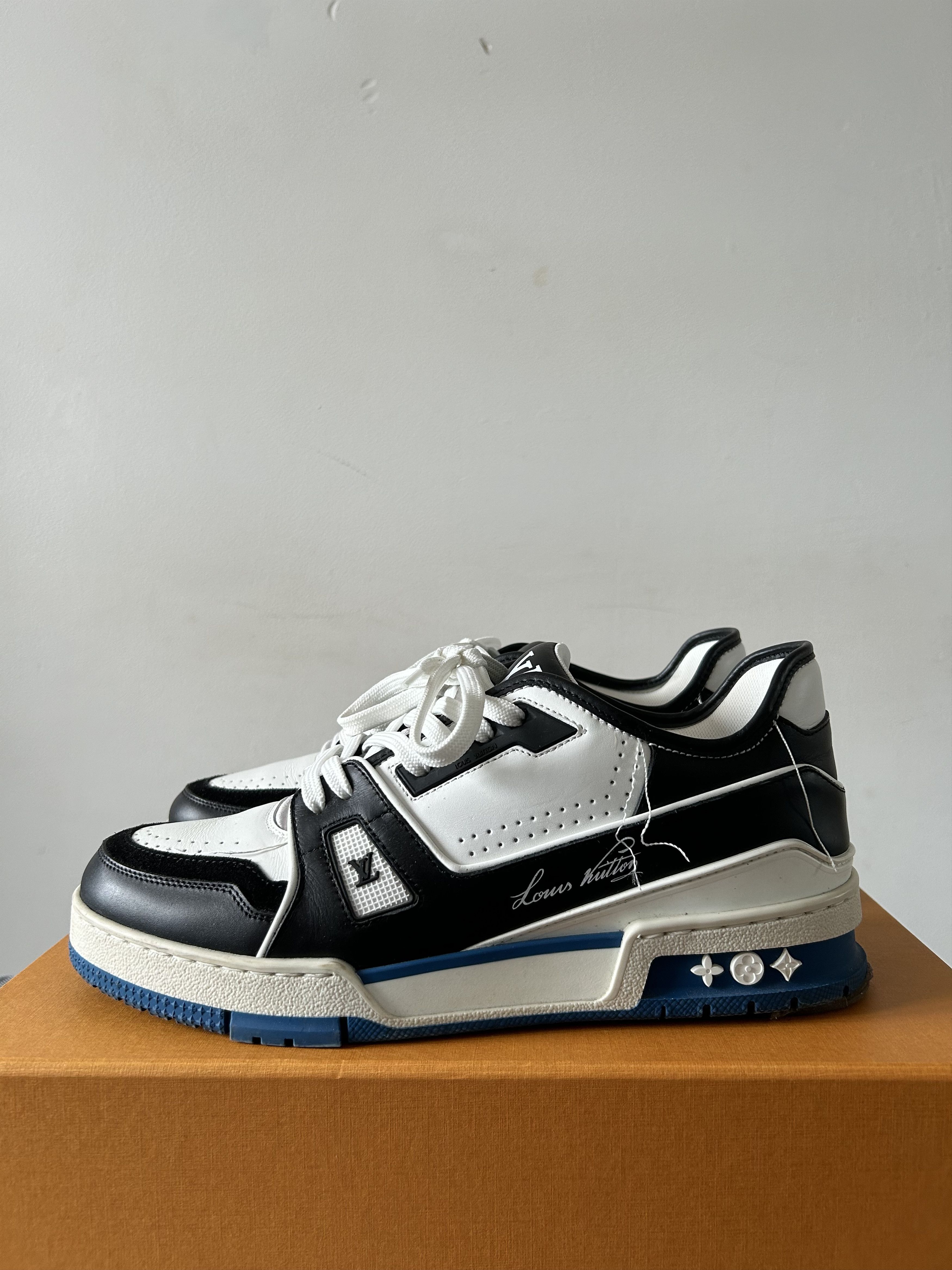 Louis Vuitton Louis Vuitton LV SS21 Upcycled Trainer Black/White/Blue ...