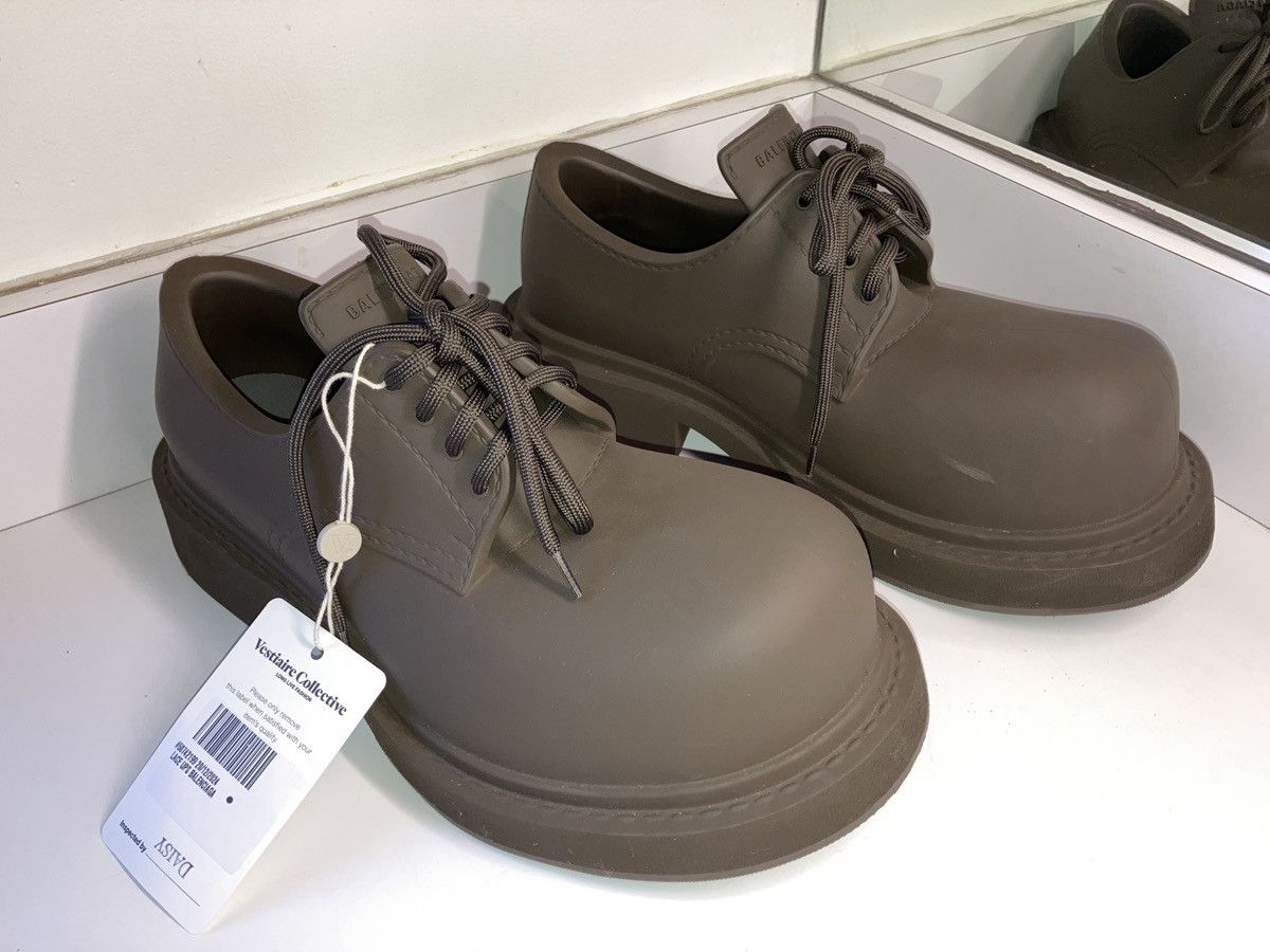 Balenciaga Steroid Derby Shoes in Brown | Grailed