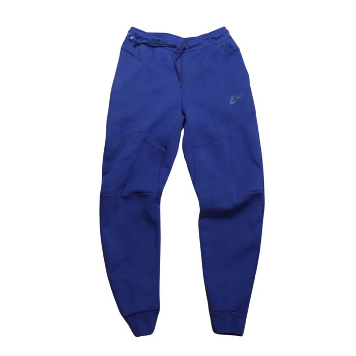 Nike Nike air tech fleece navy blue sweatpants (S) | Grailed