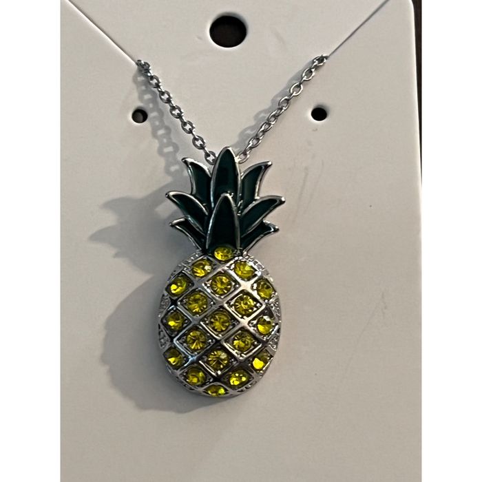 Other NEW IN PACKAGING PINEAPPLE PENDANT WITH 18" CHAIN AND 2" CHA ...