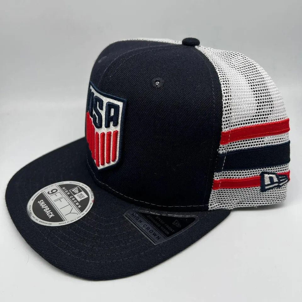 New Era Team USA US Soccer Striped Trucker Hat Snapback Cap Men | Grailed