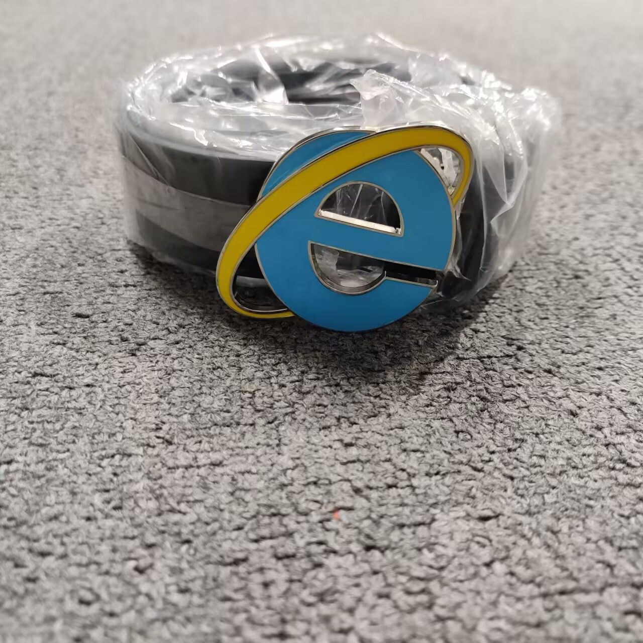 1 Of 1 × Custom Internet Explorer IE Web Browser Logo Windows Buckle ...