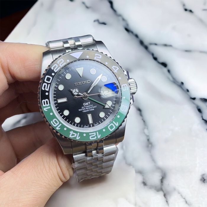 Seiko Seiko Mod NH34 GMT Sprite Watch Stainless Steel | Grailed