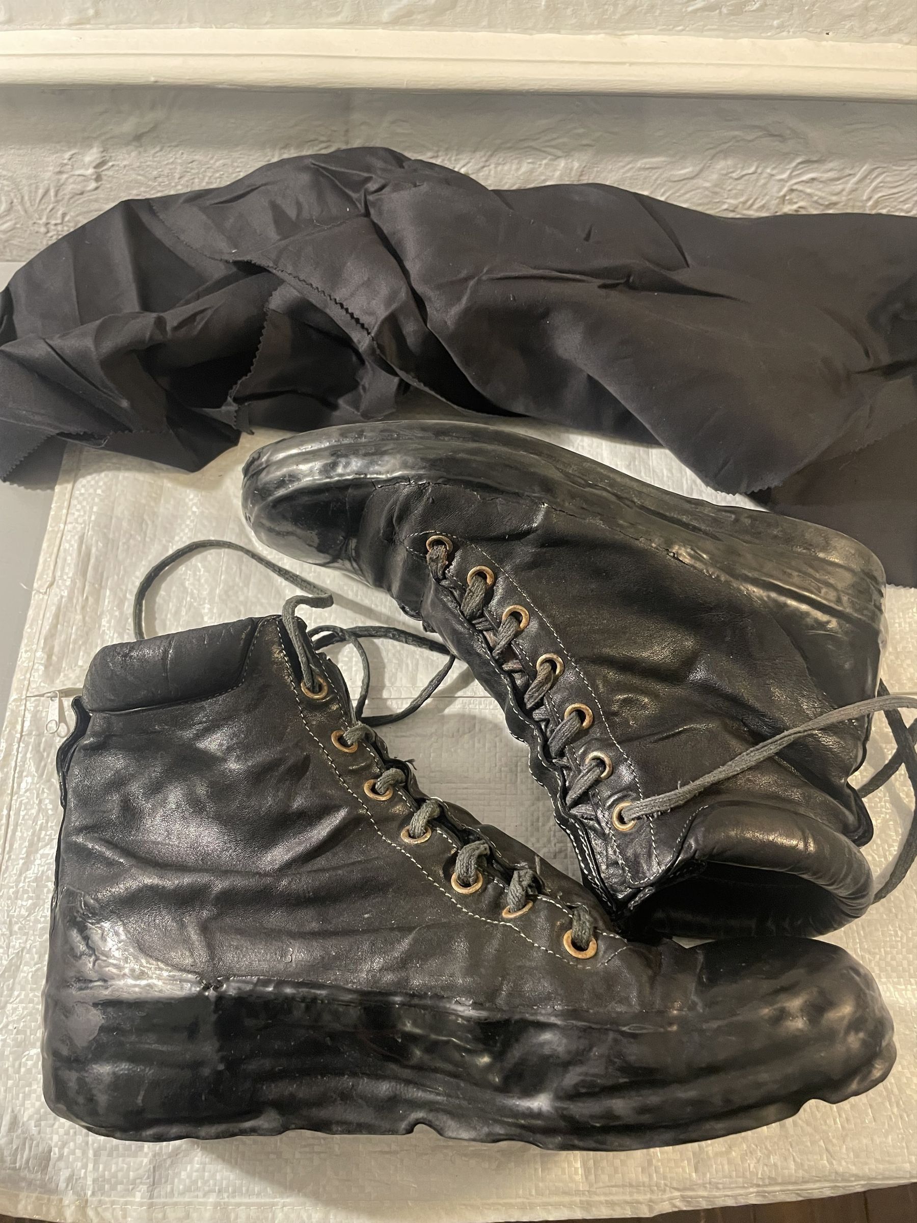Carol Christian Poell Carol Christian Poell black drip sneakers Size ...