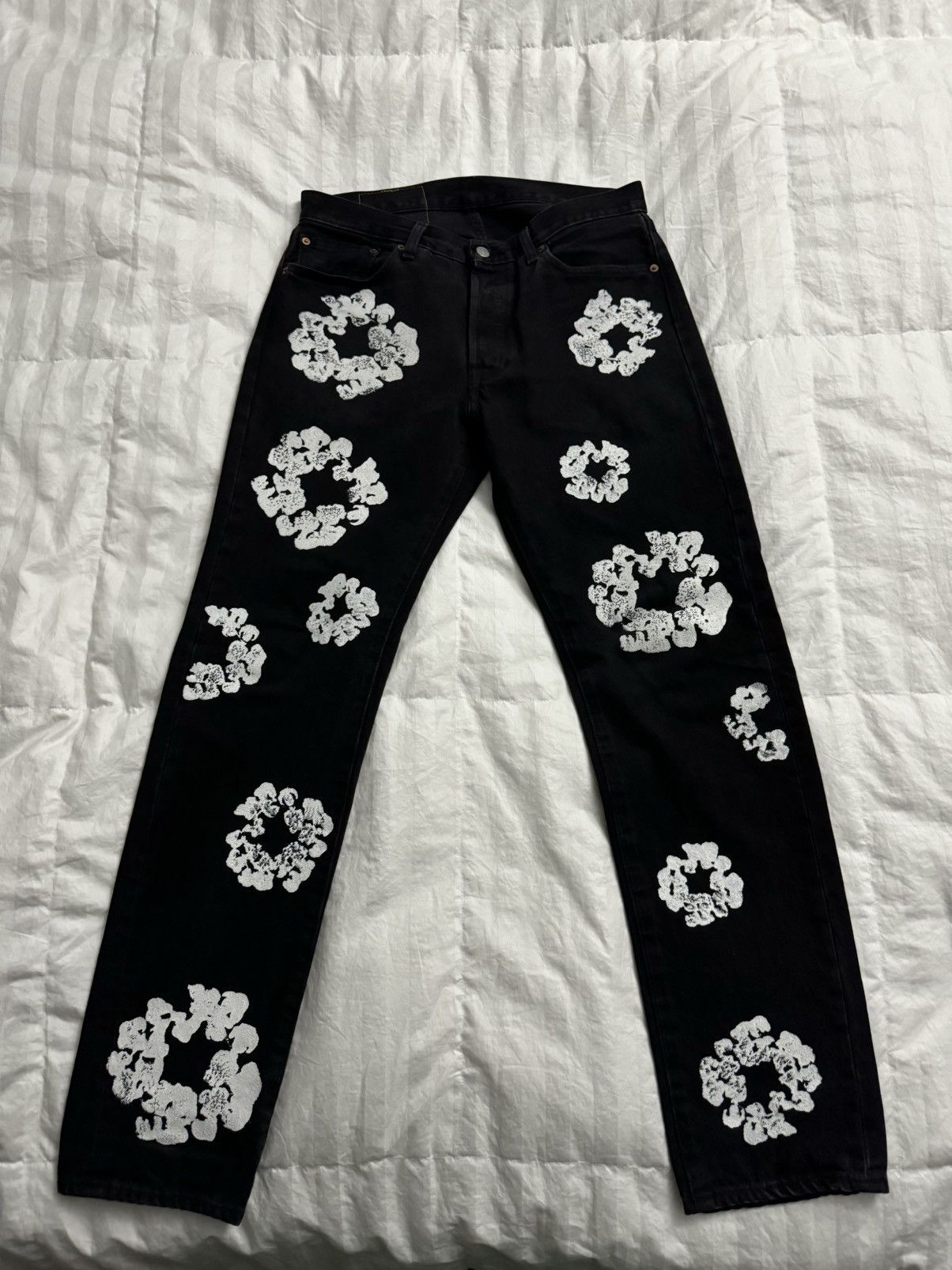 DENIM TEARS Denim Tears x Levis Black Jeans 32x32 | Grailed