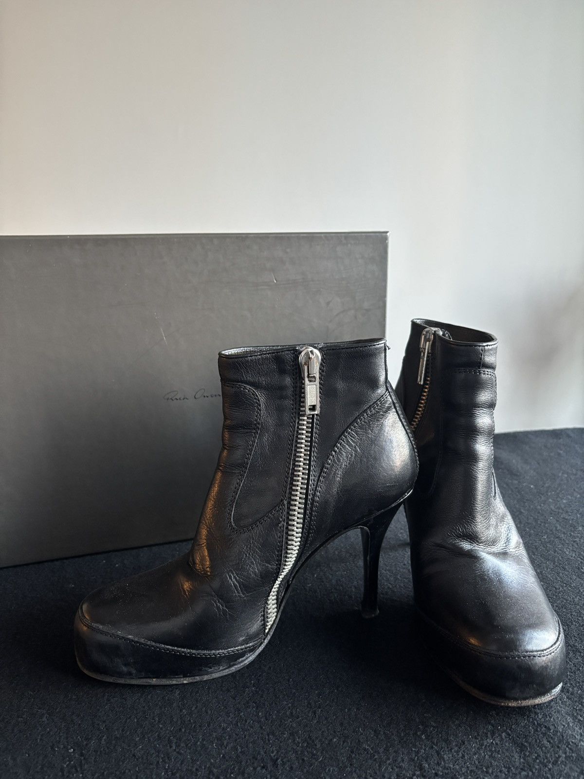 Rick Owens Original Rick Owens Biker Heel rare IT36 | Grailed