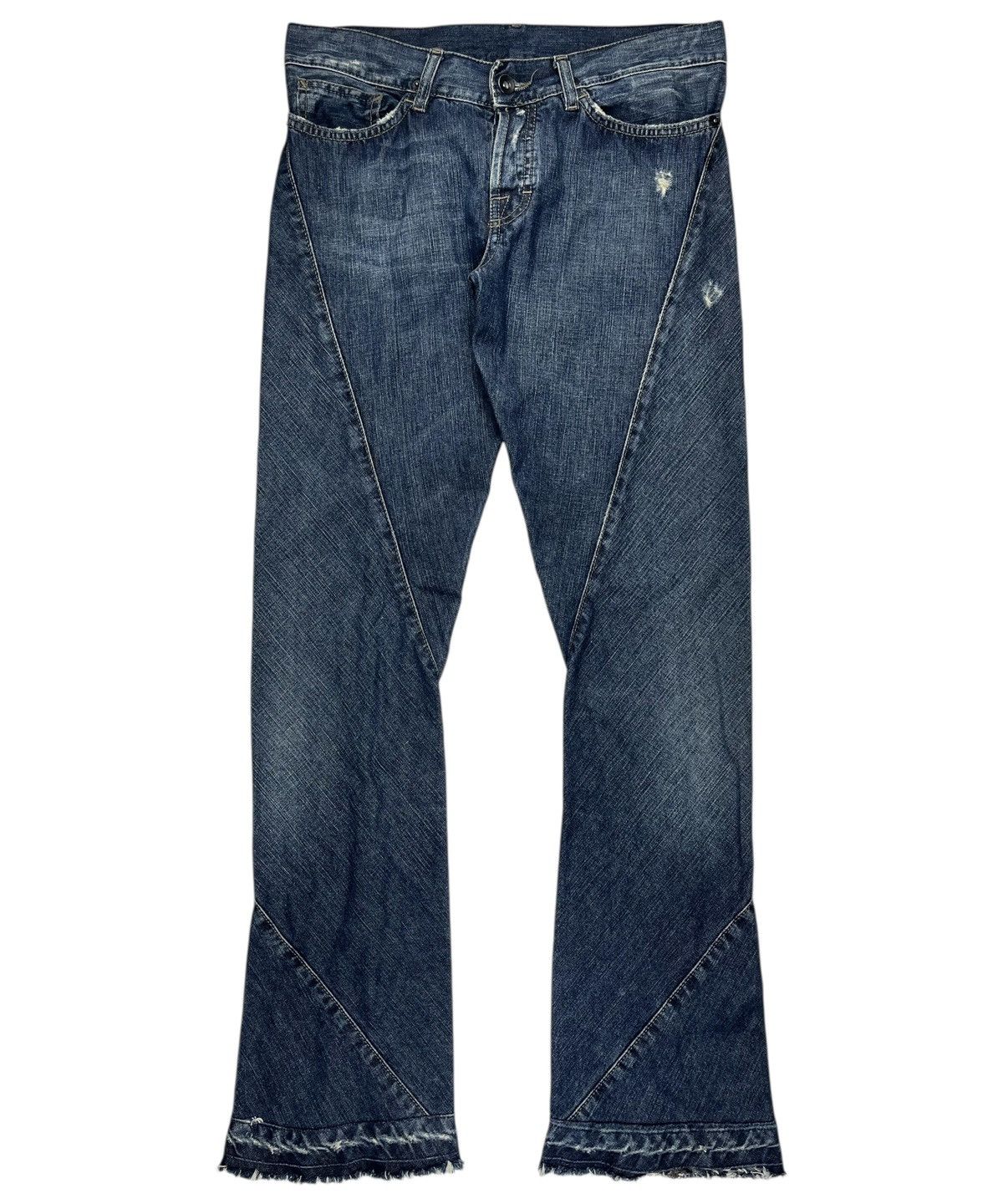 Rick Owens FW06 Rick Owens Dustulator Olmar Spiral Cut Flare Denim Jean ...