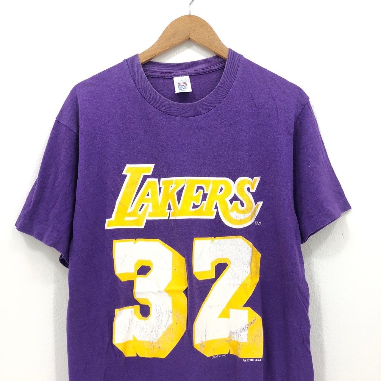 Vintage Vintage 1991's LOS ANGELES Lakers Number 32 Magic Johnson | Grailed
