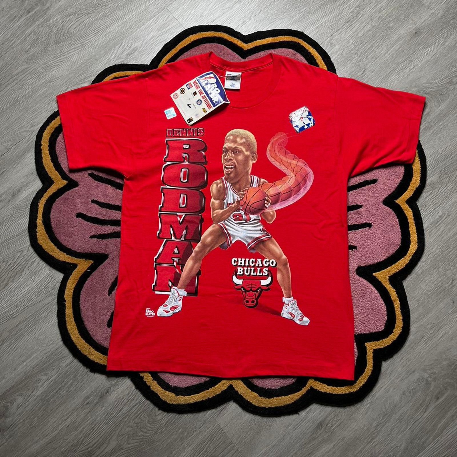 NBA × Pro Player × Vintage Pro Player Chicago Bulls Dennis Rodman ...
