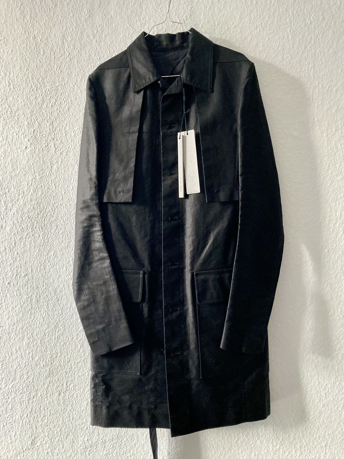 Rick Owens Rick Owens SS19 Runway Panelled Trench Coat Sz. M Babel ...