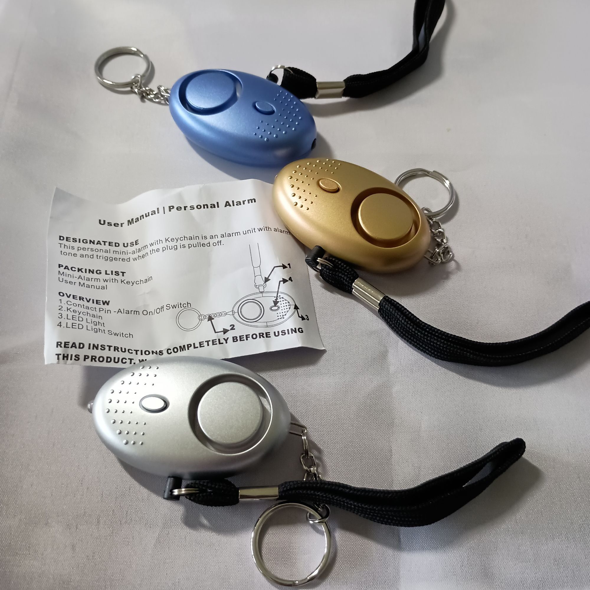 Other Lot of 3 Personal Alarm Keychains w/ Flashlights Super Loud | Grailed