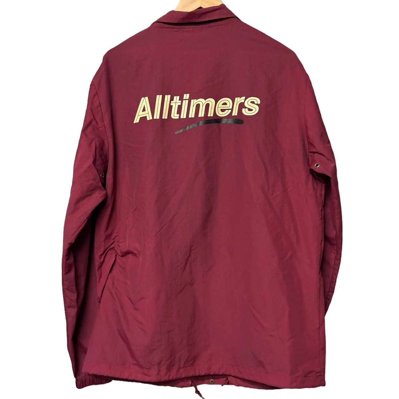 Alltimers Alltimers Sears Logo Coaches Jacket Maroon | Grailed