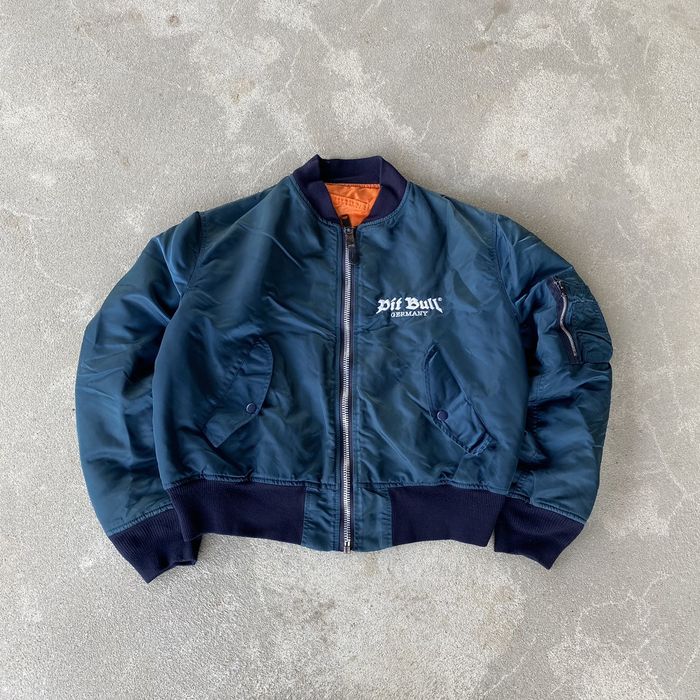 Vintage Vintage MA-1 Flyers Bomber Jacket Pitbull , like alpha indus | Grailed