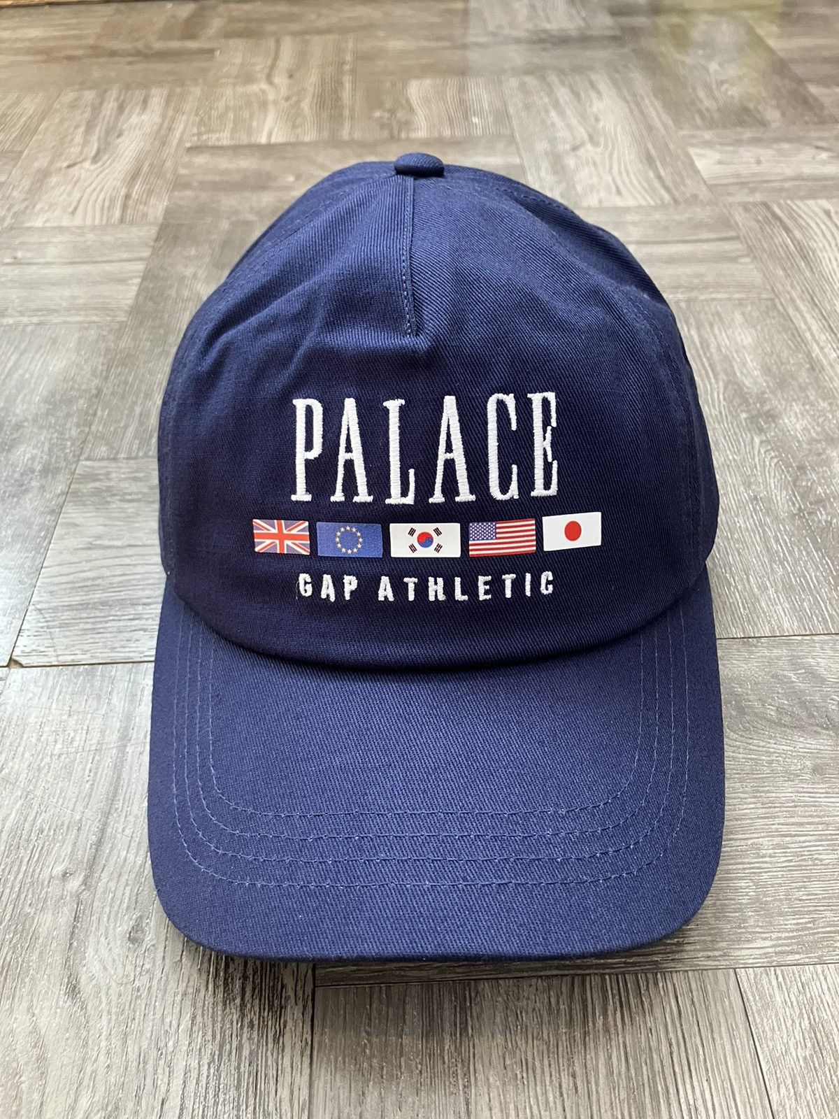 Gap × Palace Palace Gap Flag 6-Panel Hat Navy | Grailed