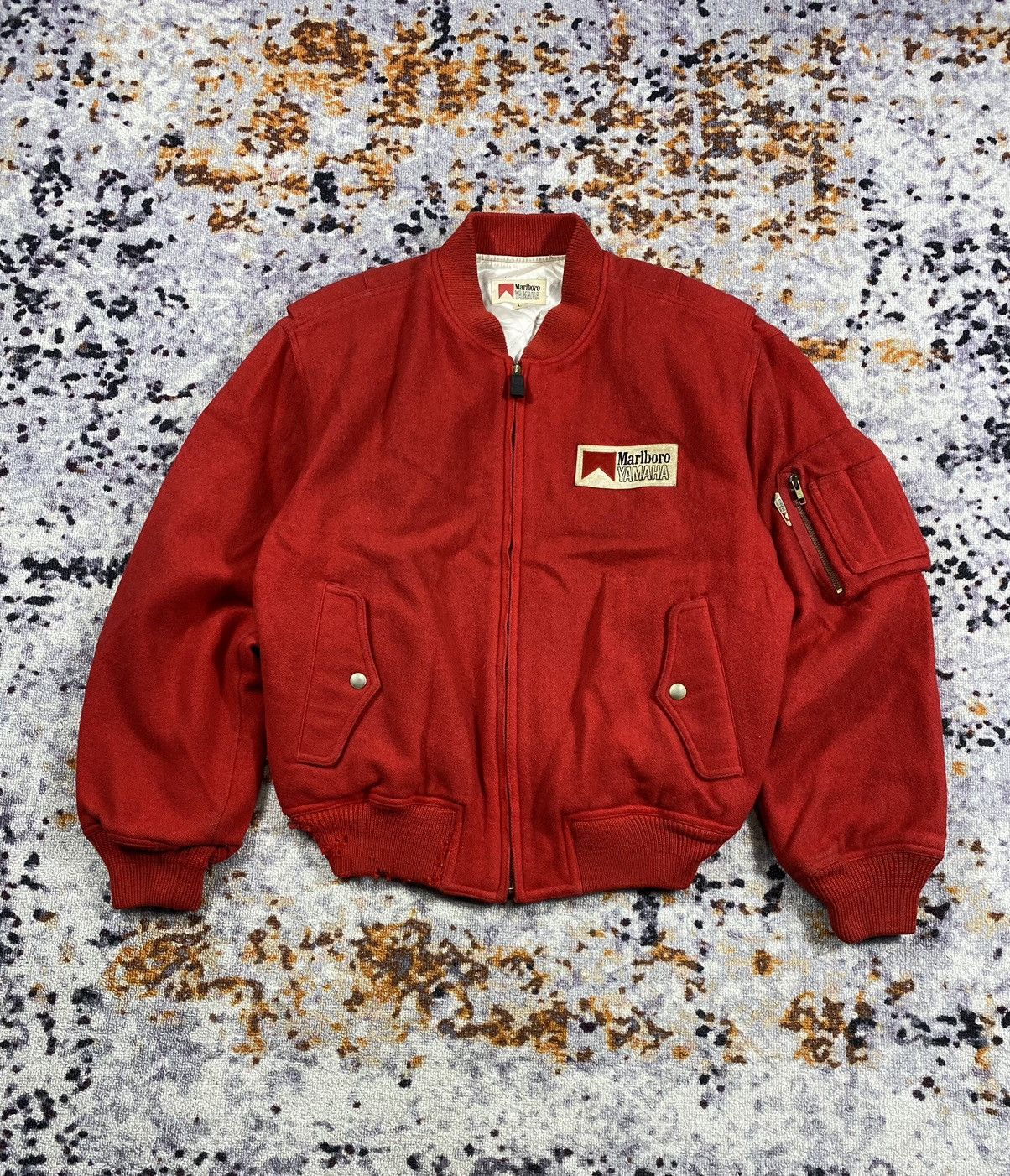 Marlboro × Racing × Vintage Rare Vtg 90’s Marlboro Yamaha Wool Racing ...