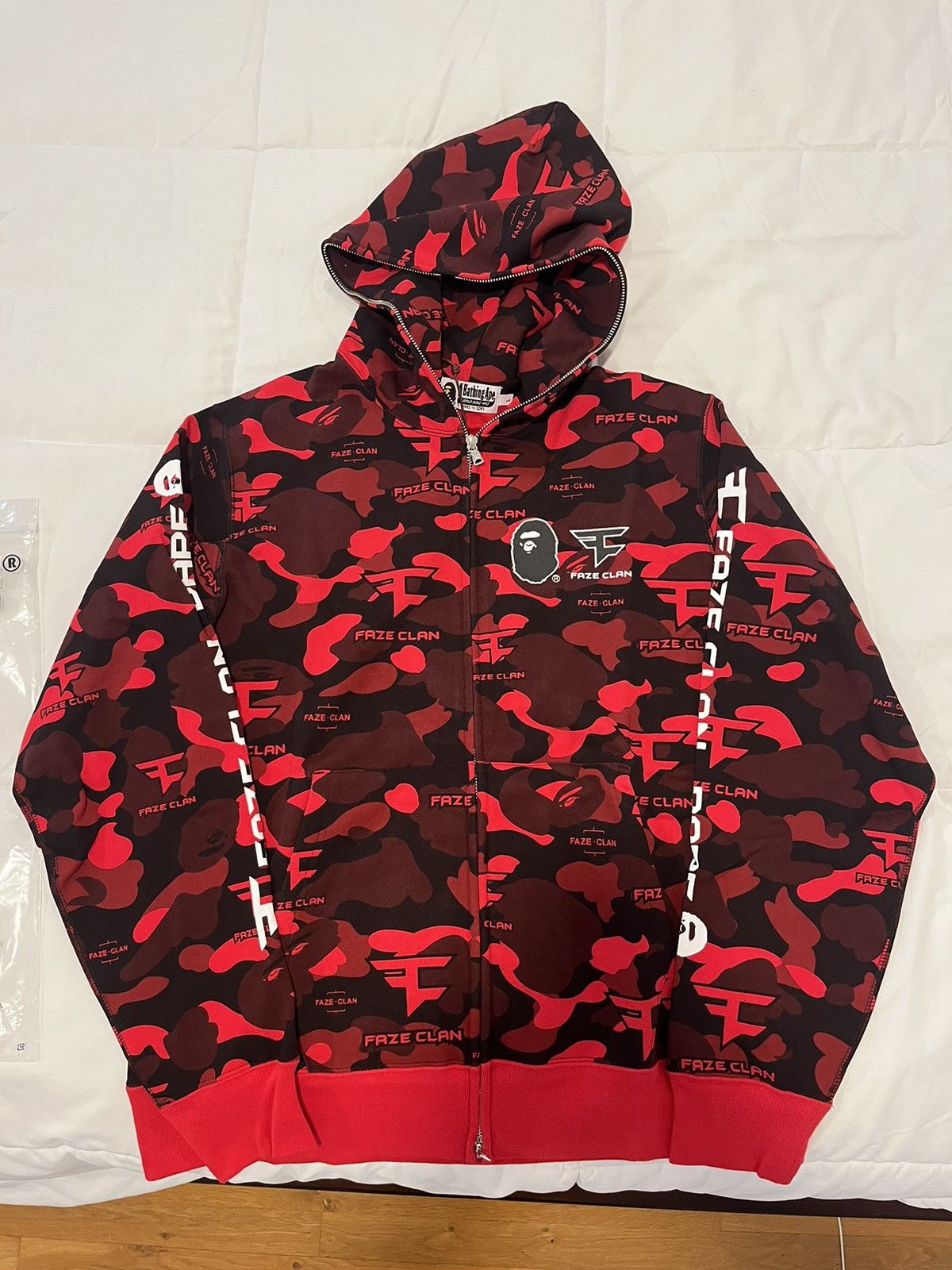 Bape × FaZe × Streetwear Bape Faze Clan Zip Up Hoodie Size Large | Grailed