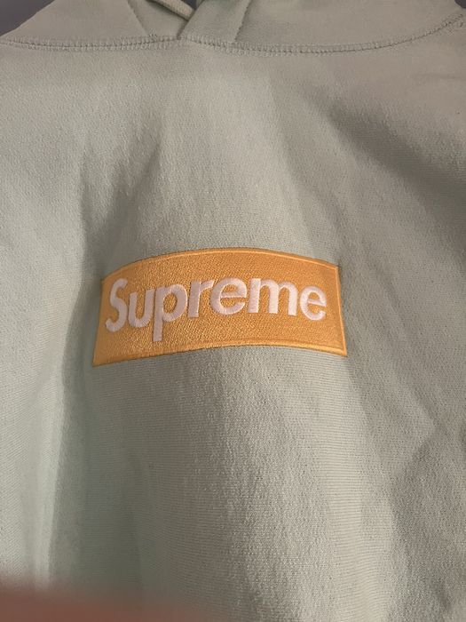 Supreme Supreme ice blue box logo | Grailed