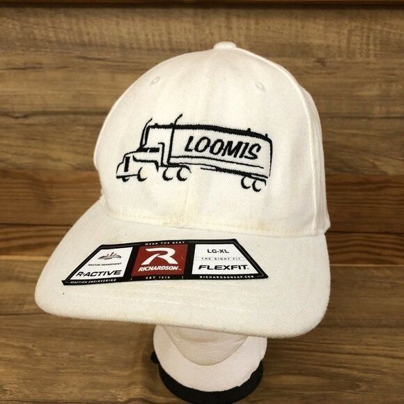 Trucker Hat Deadstock New Old Stock Loomis Transport Fitted Hat Flexfit ...