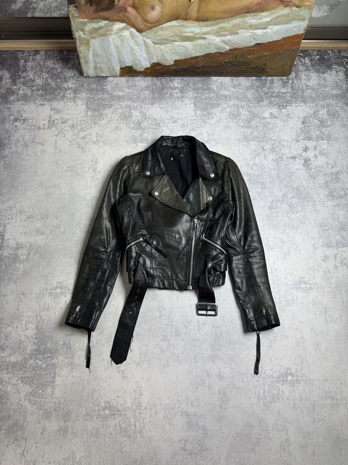 Avant Garde × Rebel × Vintage Y2K Distressed Racing Moto Punk Italian ...