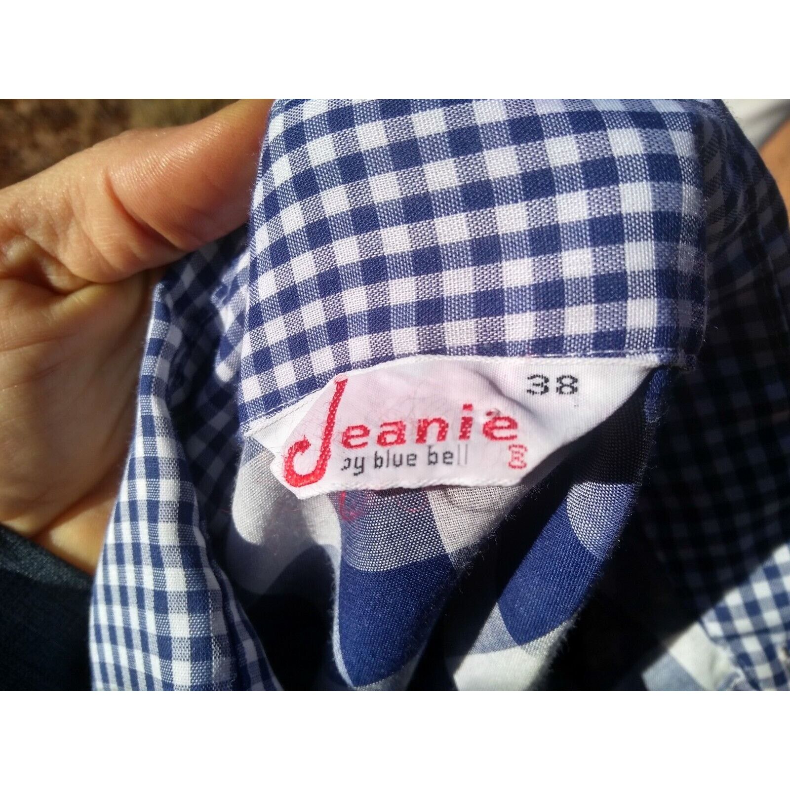 Wrangler True Vintage 1970 Jeanie by Blue Bell Gingham Checked Shirt ...
