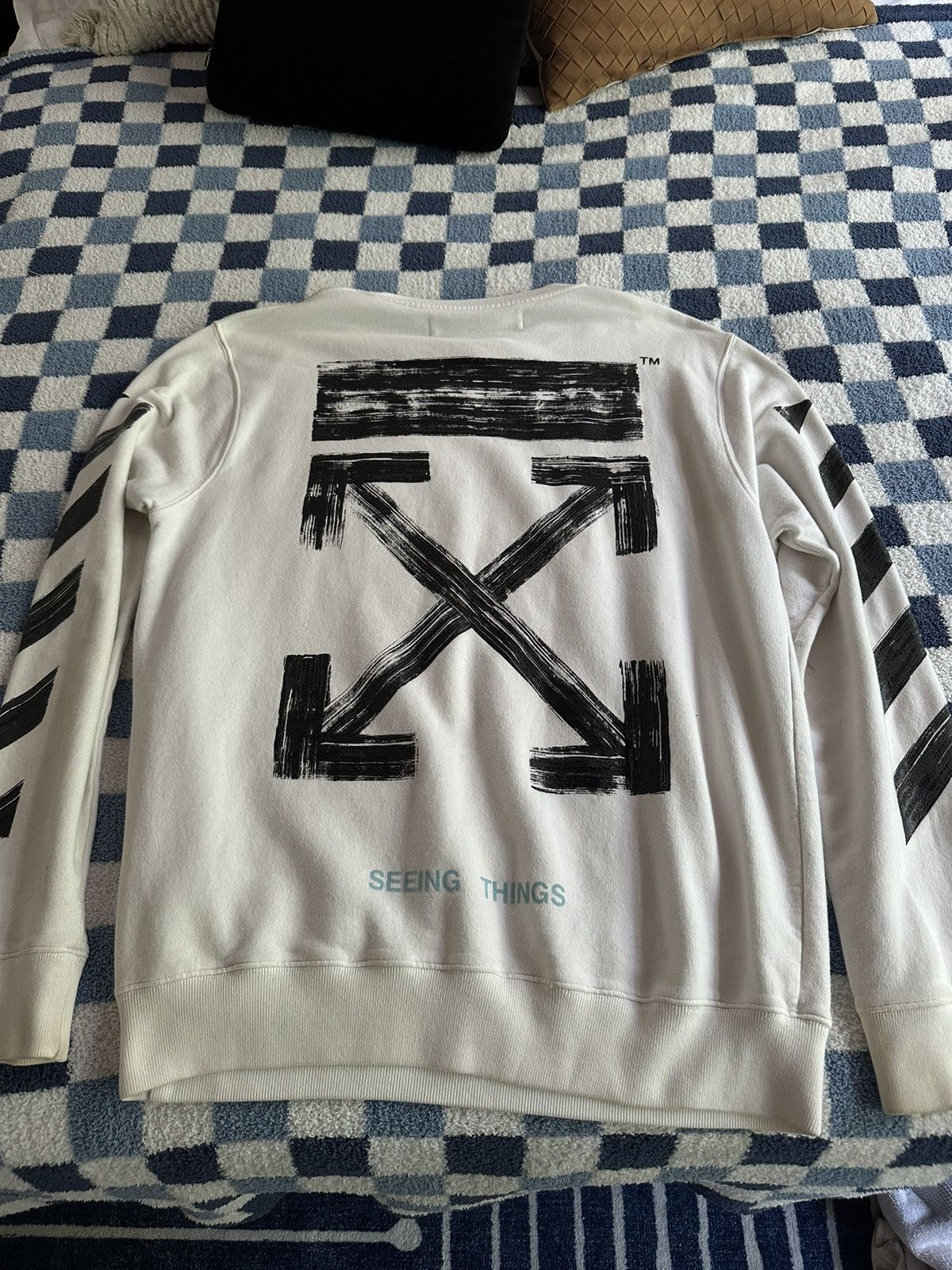 Off-White OG Off White Classic Seeing Things Crewneck | Grailed