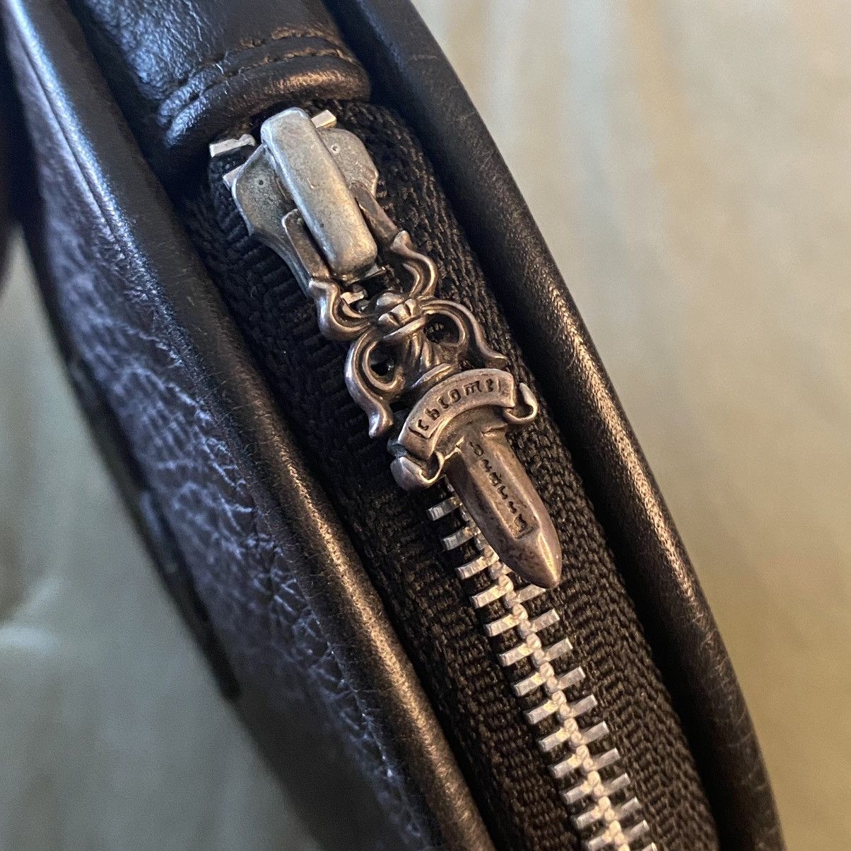 Chrome Hearts Chrome Hearts Big Cross Dagger Zip Jumper Cable Bag | Grailed