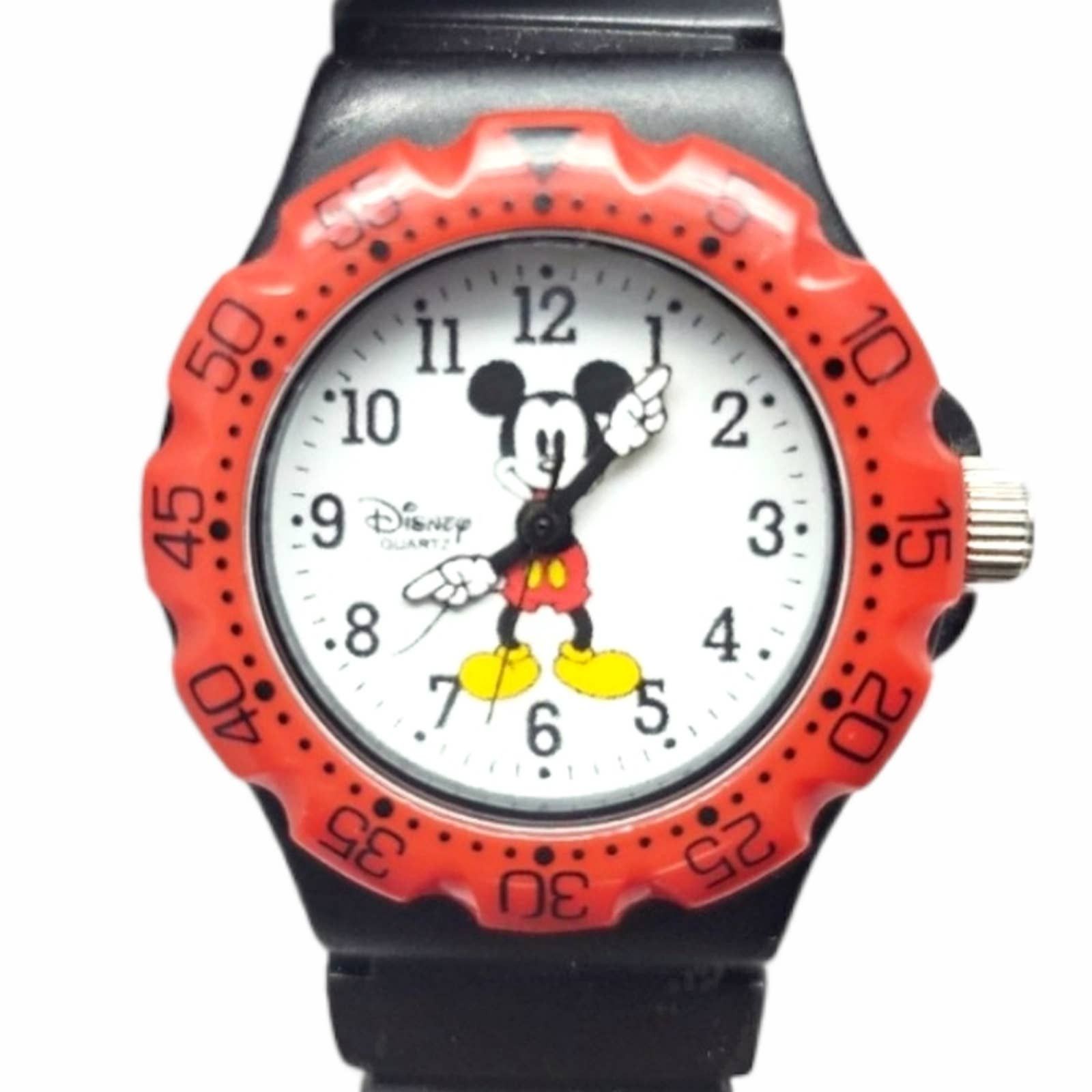 Disney Disney Parks Mickey Mouse Red & Black Plastic Watch | Grailed