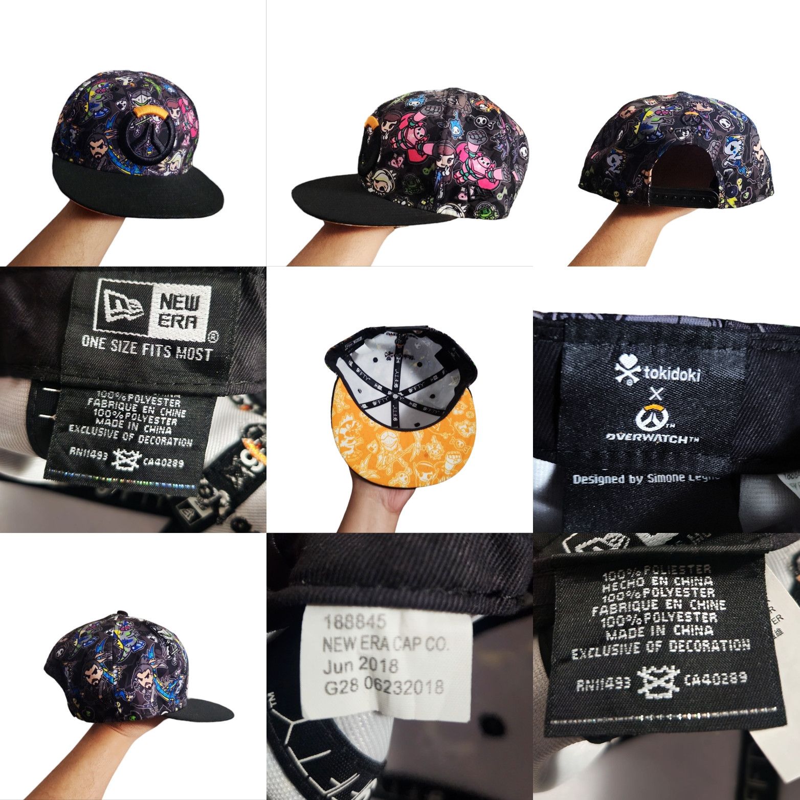 New Era Rare Tokidoki x Overwatch New Era Heroes 9FIFTY Hat Black | Grailed