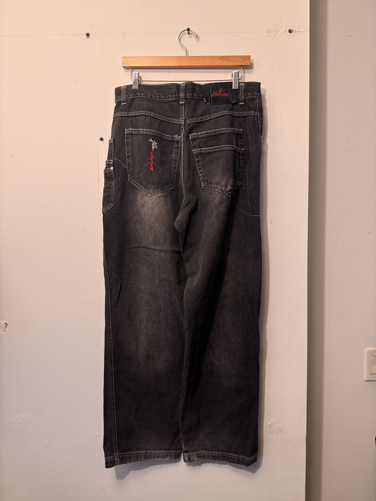 Fubu × Streetwear × Vintage VINTAGE Y2K FADED FUBU BAGGY DENIM CARGO JEANS 34x32 | Grailed