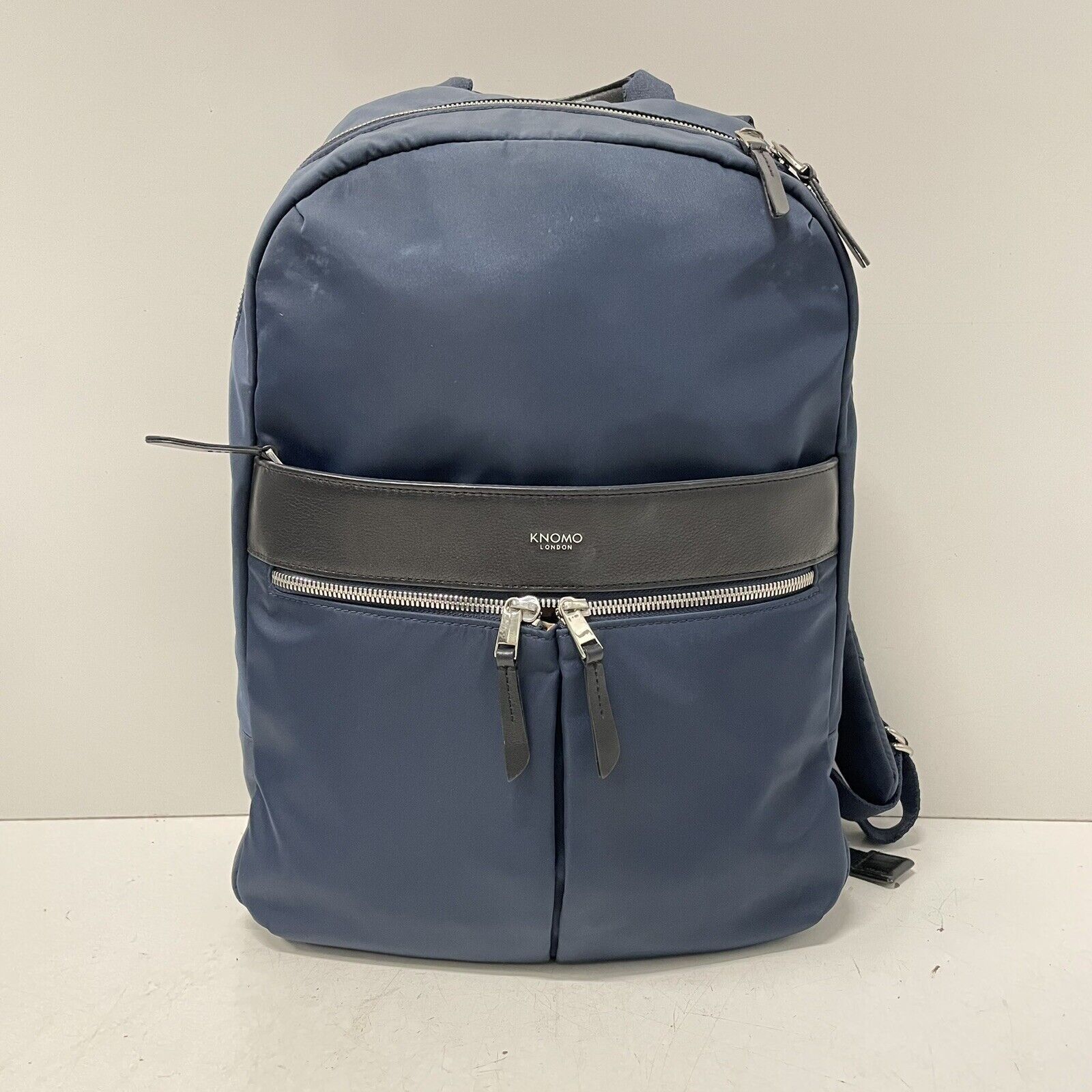 Knomo Knomo London Mayfair Beaufort Laptop Bag Backpack Blue/Black ...