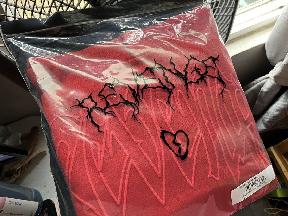 Revenge Revenge Red “x kill hoodie” | Grailed