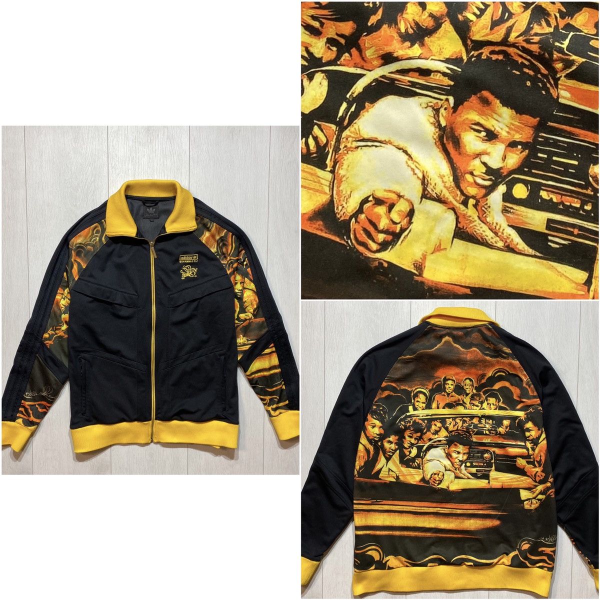 Adidas × Muhammad Ali Muhammad Ali Adidas Dedication Jacket Orange Oil ...