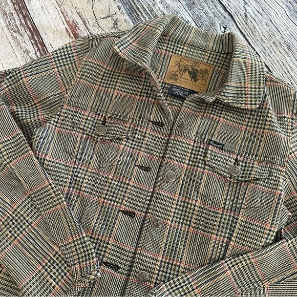 Faconnable Vintage Faconnable Plaid Cotton Denim Jacket | Nostalgic Dun ...