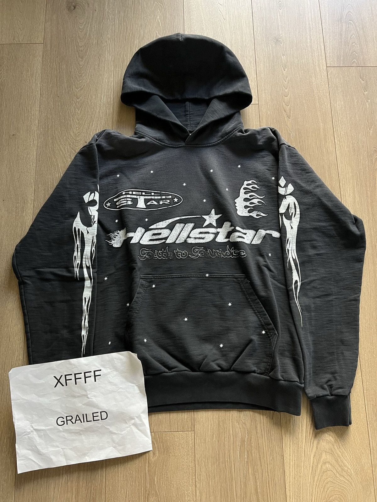 HELLSTAR × Streetwear *NEW* HELLSTAR PARADISE RACER TOUR HOODIE BLACK LARGE | Grailed