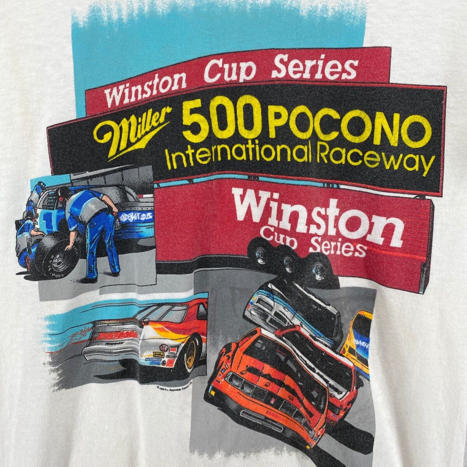 NASCAR 1986 NASCAR WINSTON CUP SERIES POCONO RACEWAY Shirt S Single ...