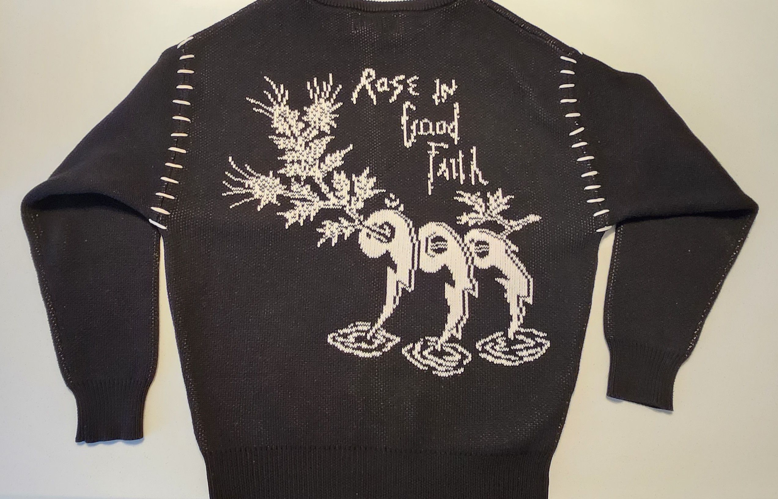 ROSE IN GOOD FAITH Juice Wrld x Rose In Good Faith (RIGF) 5 Gauge Knit ...